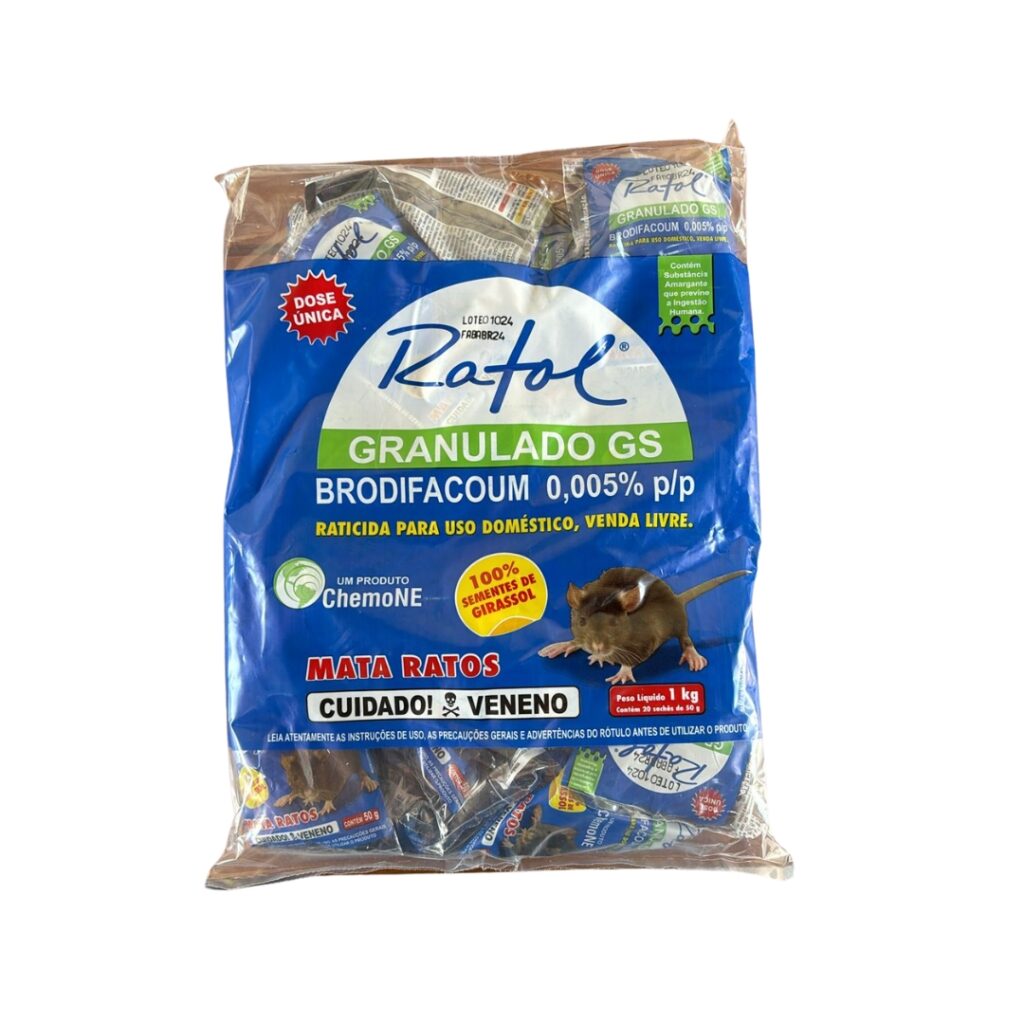 Ratol GS Uso Doméstico - 20 sachês de 50gr | 1 kg » TDP Pragas